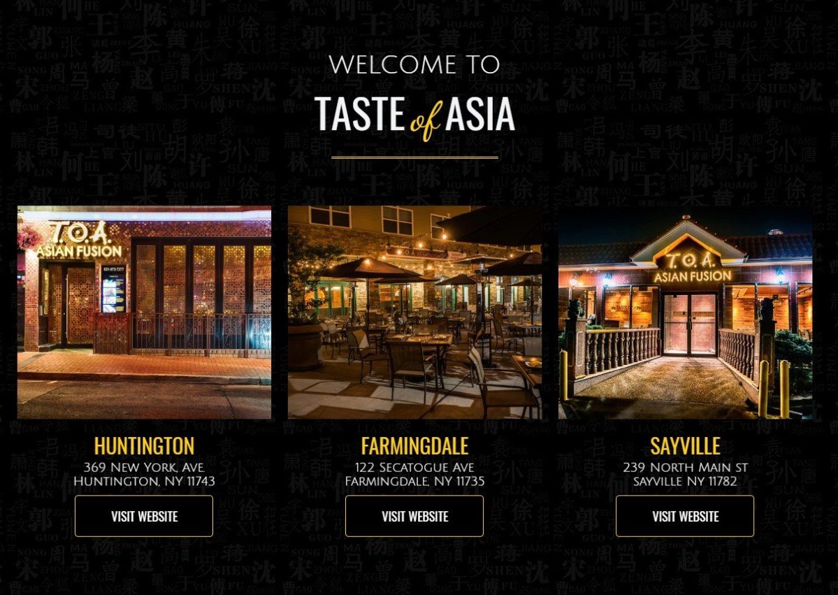 T.O.A. Asian Fusion 三家分店室内装潢拍摄 – NIGHT DONUT STUDIO